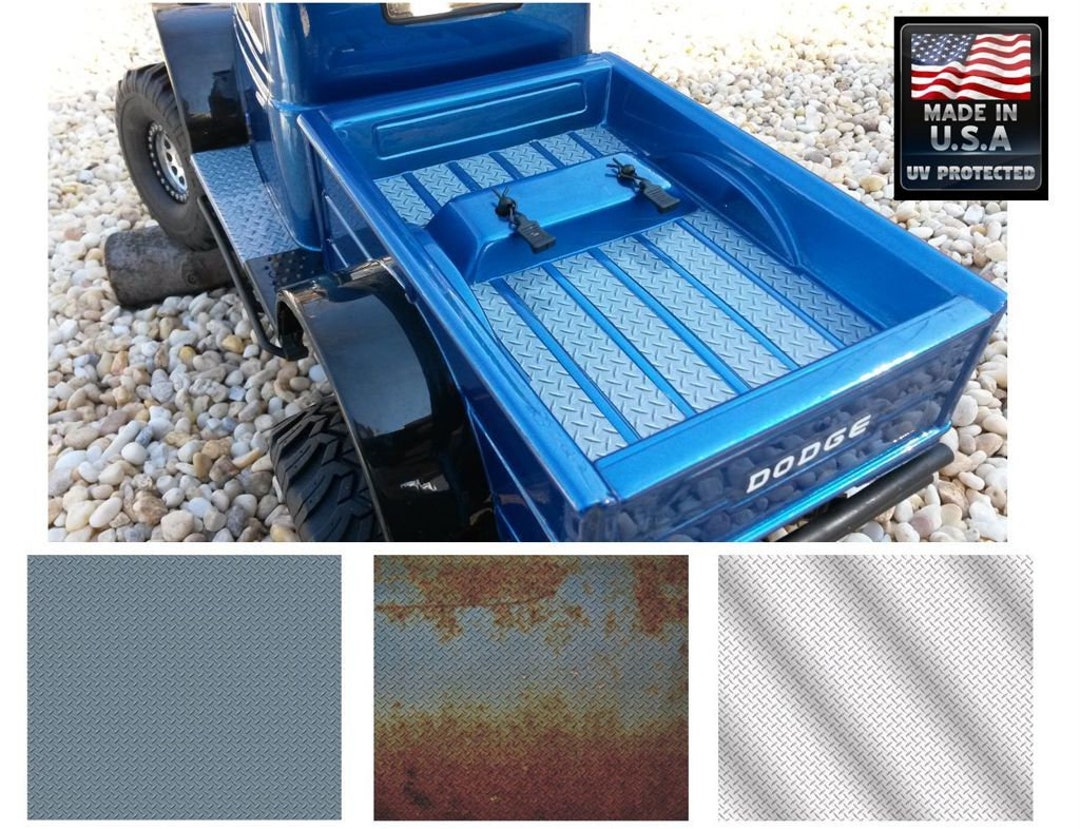 Scale RC Vinyl Decals 1 Pc Set - Simulated Universal Diamond Plate 7" X ...