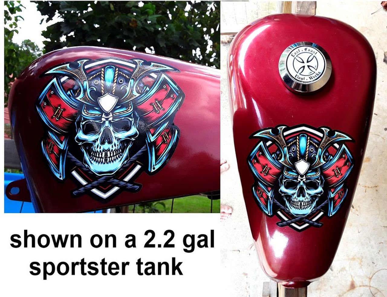 Samurai Motorcycle Tank Fender & Fork Vinyl Decals 6 Piece | Etsy