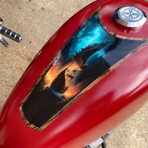 Serpent Ship - Motorcycle Tank Decal - 1pc - Harley Sportster Chopper ...