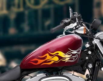 Tank Flame Decals - Etsy
