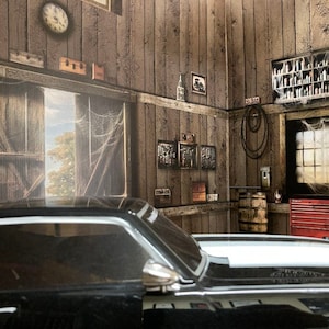 1/10 Scale RC Scale Garage Walls / Diorama / Backdrop - Decal Kit - for ...