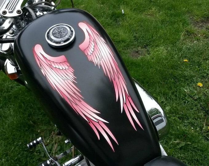 Old School H20 2pc Motorcycle Tank Side Decal Set for Harley Davidson ...