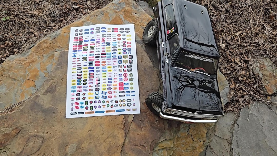 1/10 - 1/8 Scale - RC R/C Car Truck - Racing Sponsor Decals Stickers ...
