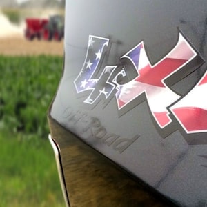 American Flag - 4x4 Bed Side Decals - 2pc Set - for Chevy Ford Ram ...