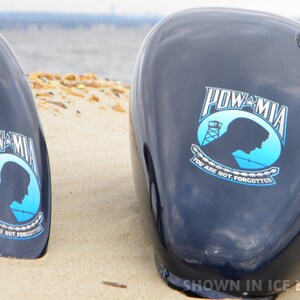 P.O.W. MIA 5pc Decal Set - Choose Color - Motorcycle Helmets Car Truck ...