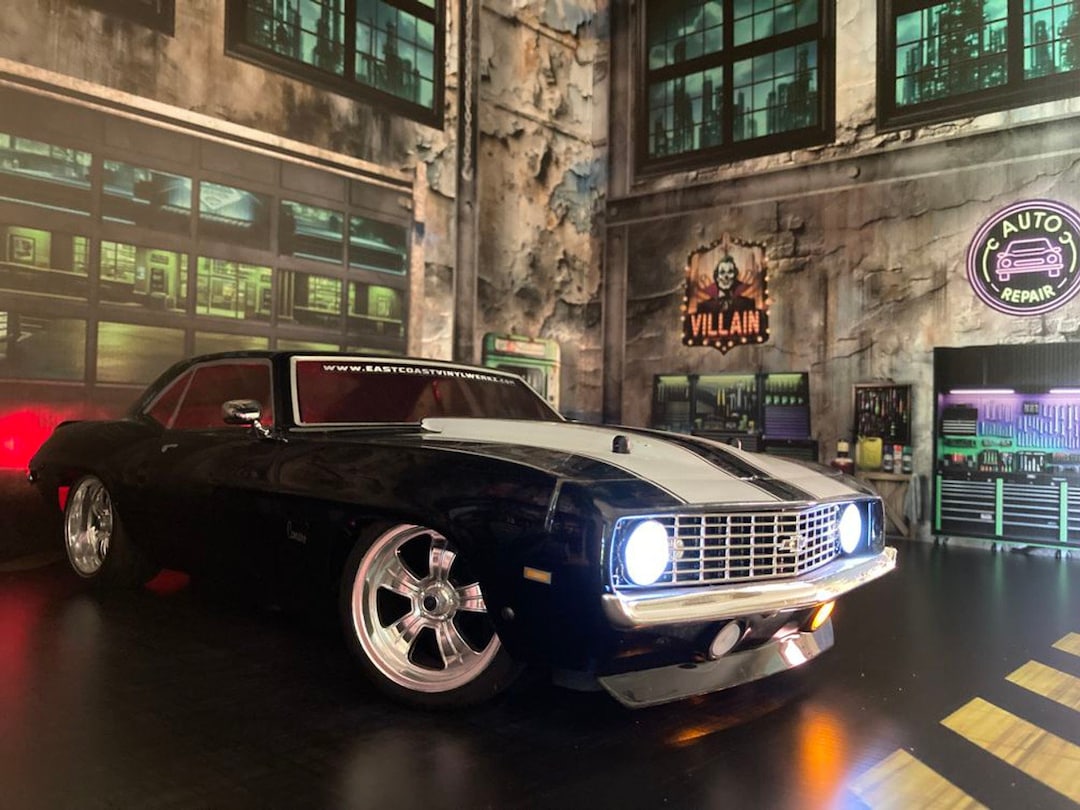 1/10 Scale RC Scale Garage Walls / Diorama / Backdrop - Decal Kit - for ...