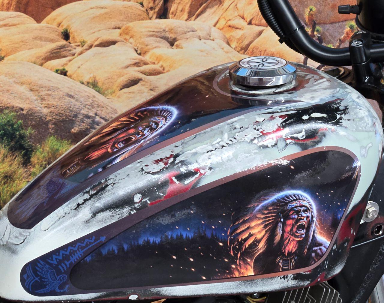 Ancestral Fire - 3pc Motorcycle Tank Decal Kit - FOR: Harley Sportster ...