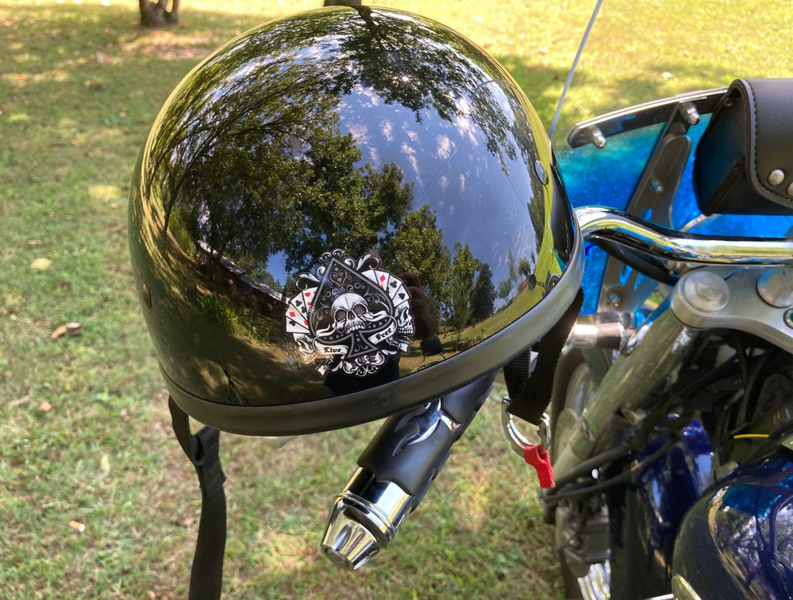Ace of Spades - Motorcycle Tank Fender Fork Vinyl Decals (7 Piece Set ...