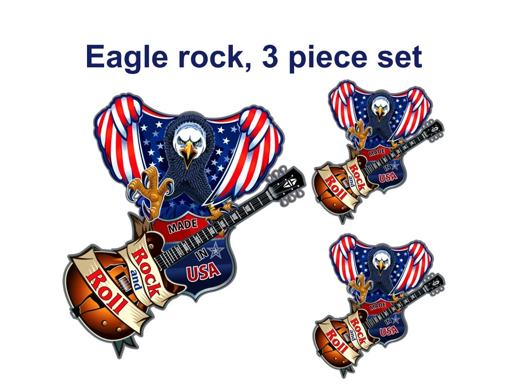American flag vinyl decal sets pick from 3 styles eagle | Etsy