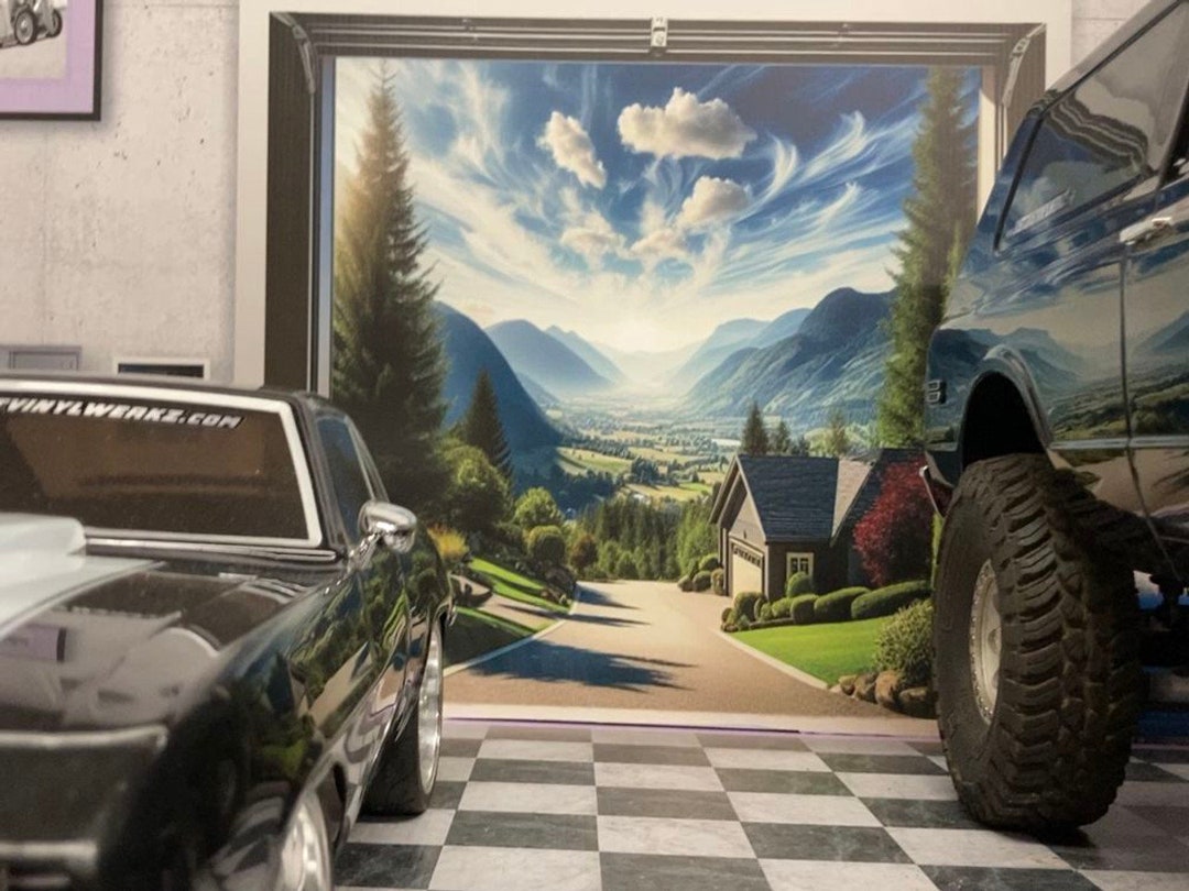 1/10 Scale RC Scale Garage Walls / Diorama / Backdrop - Decal Kit - for ...