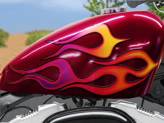 Harley Flame Decals Flame Decals Fairing Vinyls Stickers For Harley