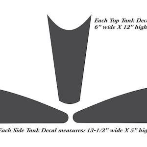Lava Toa - 3pc Motorcycle Tank Decal Kit - FOR: Harley Sportster ...