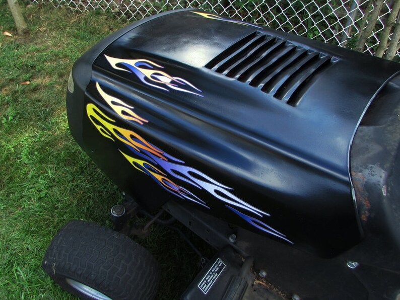 Flame Decals 10pc Set for Riding Lawn Mowers Tractor - Etsy
