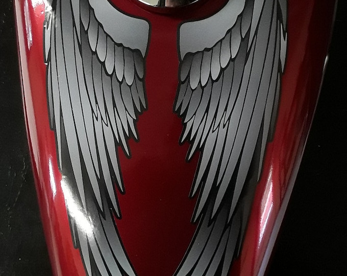 Old School H20 2pc Motorcycle Tank Side Decal Set for Harley Davidson ...