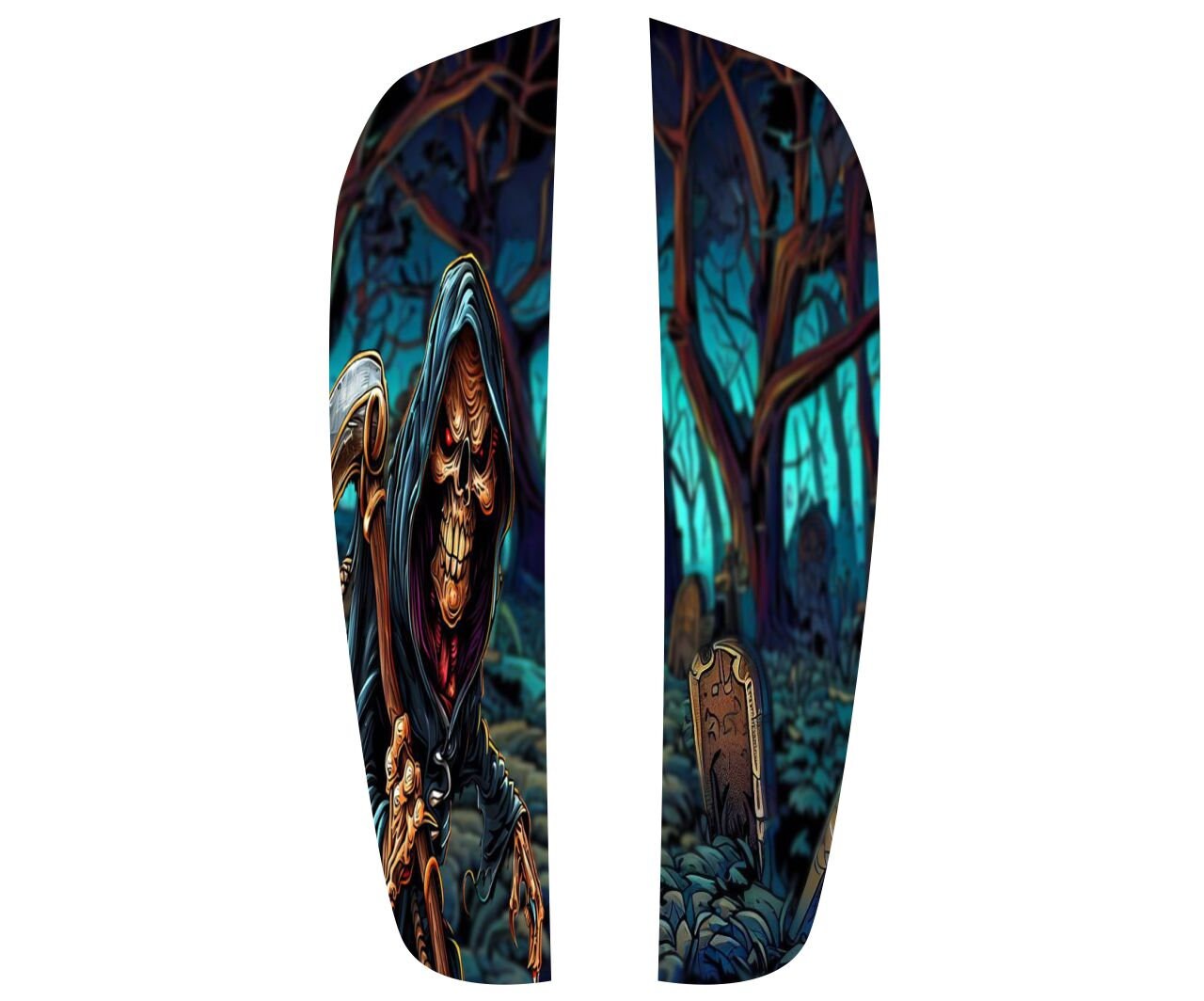 Motorcycle Tank Decal Set - Grim Reaper / Cemetary No. 1 - 2pc Set ...