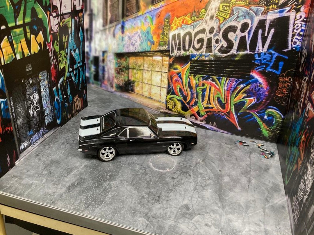 1/10 Scale RC Scale Garage Walls / Diorama / Backdrop - Decal Kit - for ...
