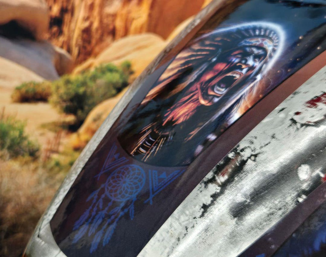 Ancestral Fire - 3pc Motorcycle Tank Decal Kit - FOR: Harley Sportster ...