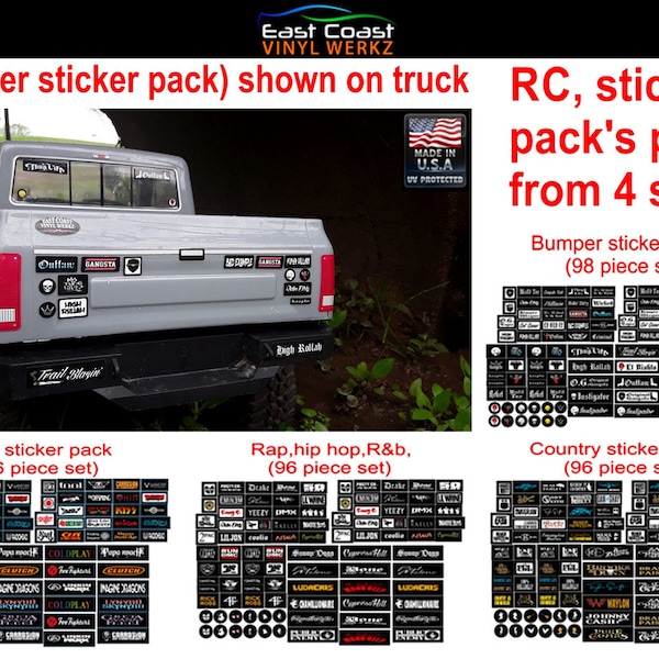 1/10 Scale Rc Crawler Decals - Etsy