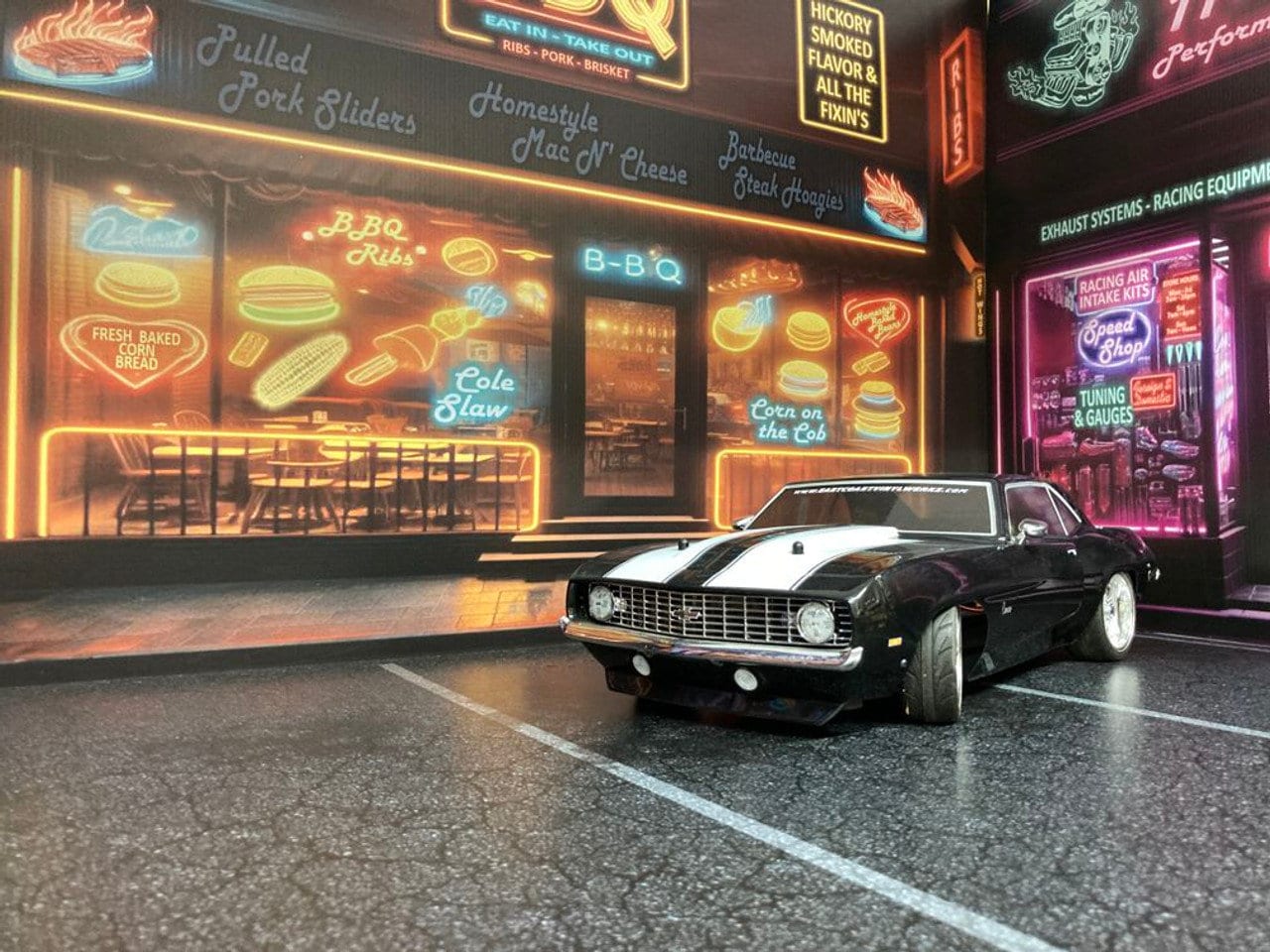 1/10 Scale RC Scale Garage Walls / Diorama / Backdrop - Decal Kit - for ...