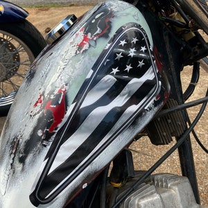 American Flag (subdued / Blackout / Tactical Flag) Motorcycle Tank ...