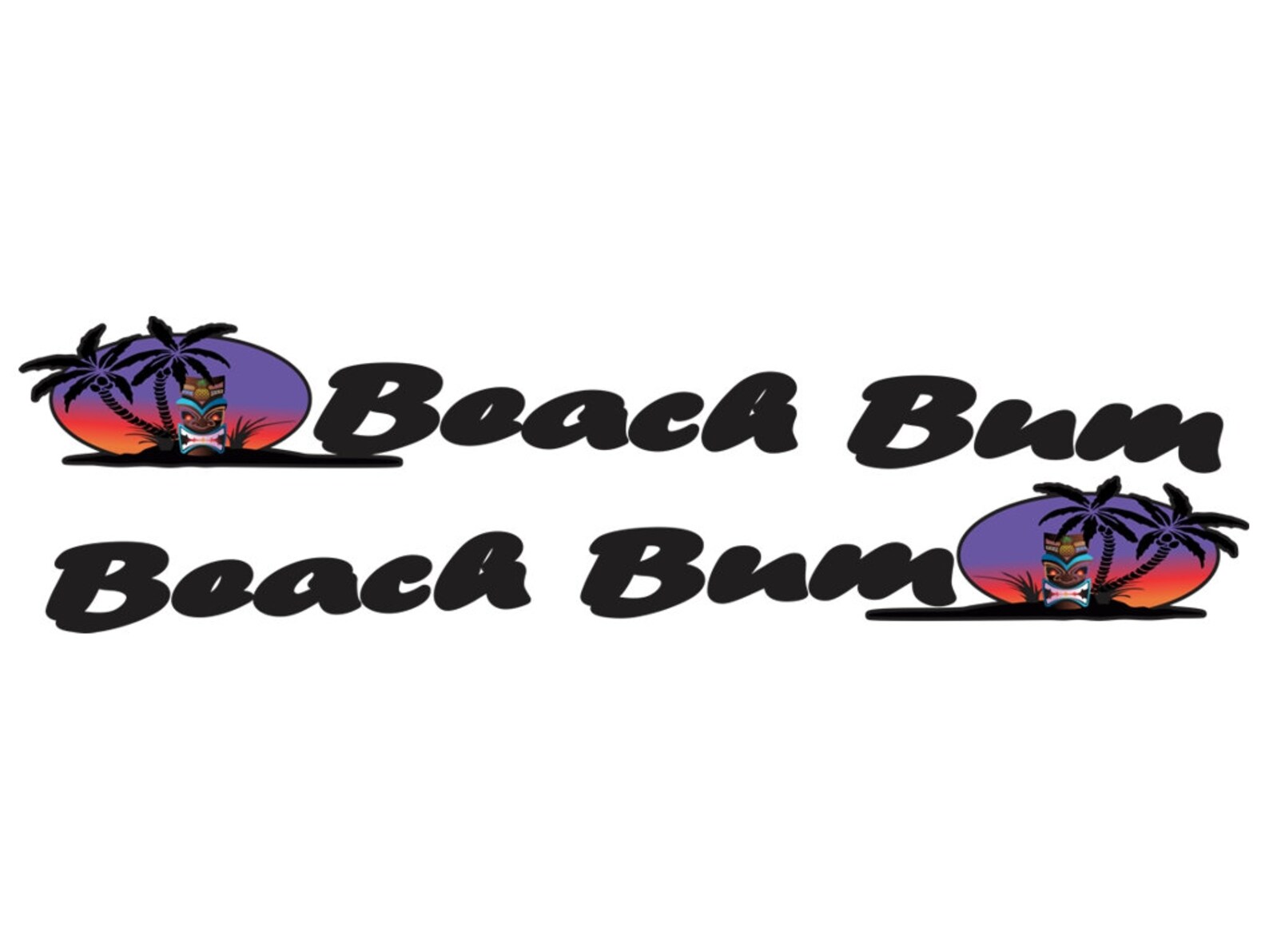 Beach Bum Hood Decals - 2pc Set for Jeep Wrangler Car Truck SUV - Etsy