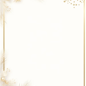 Golden Christmas Lined and Unlined and Writing Papers--two Designs ...