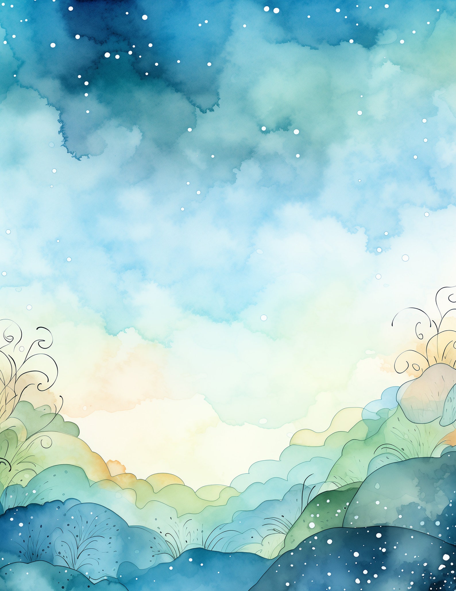 Five Starshine Floral Digital Background Papers for Instant Download--8 ...