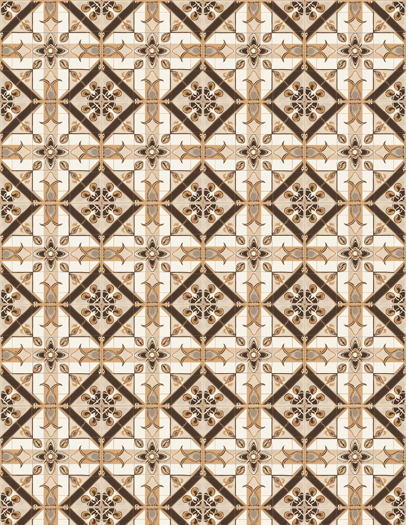 Printable Dollhouse Flooring Five Brown Tile Patterns-jpg--instant ...