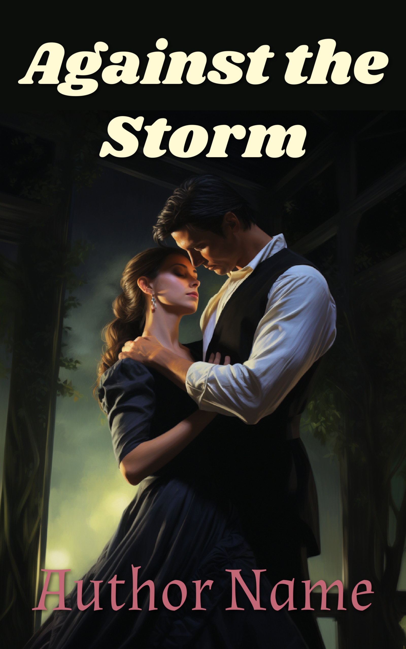 Gothic/historical Romance Novel Cover Art--retro/vintage Style--against ...