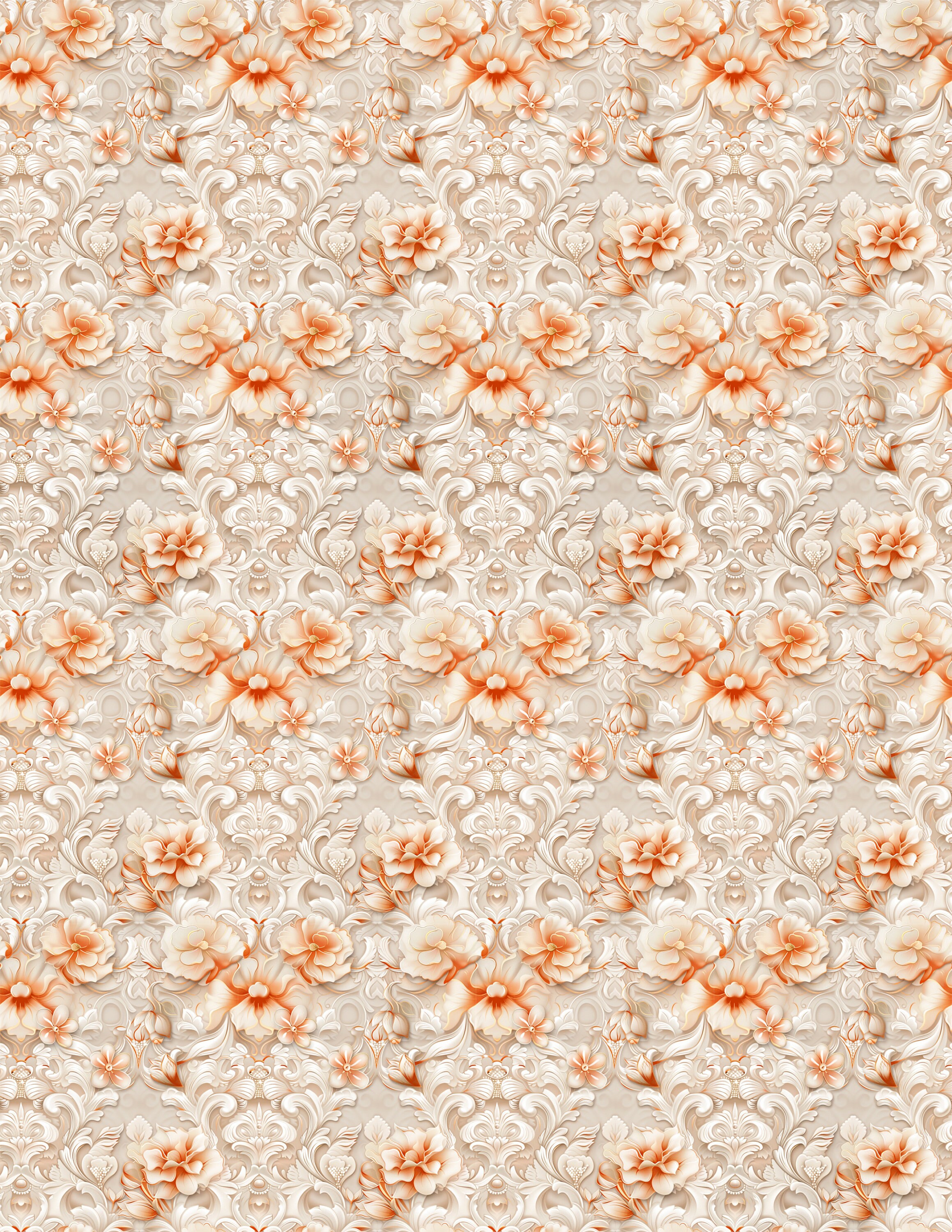 Printable Dollhouse Wallpaper, Architectural Patterns, Three Designs ...