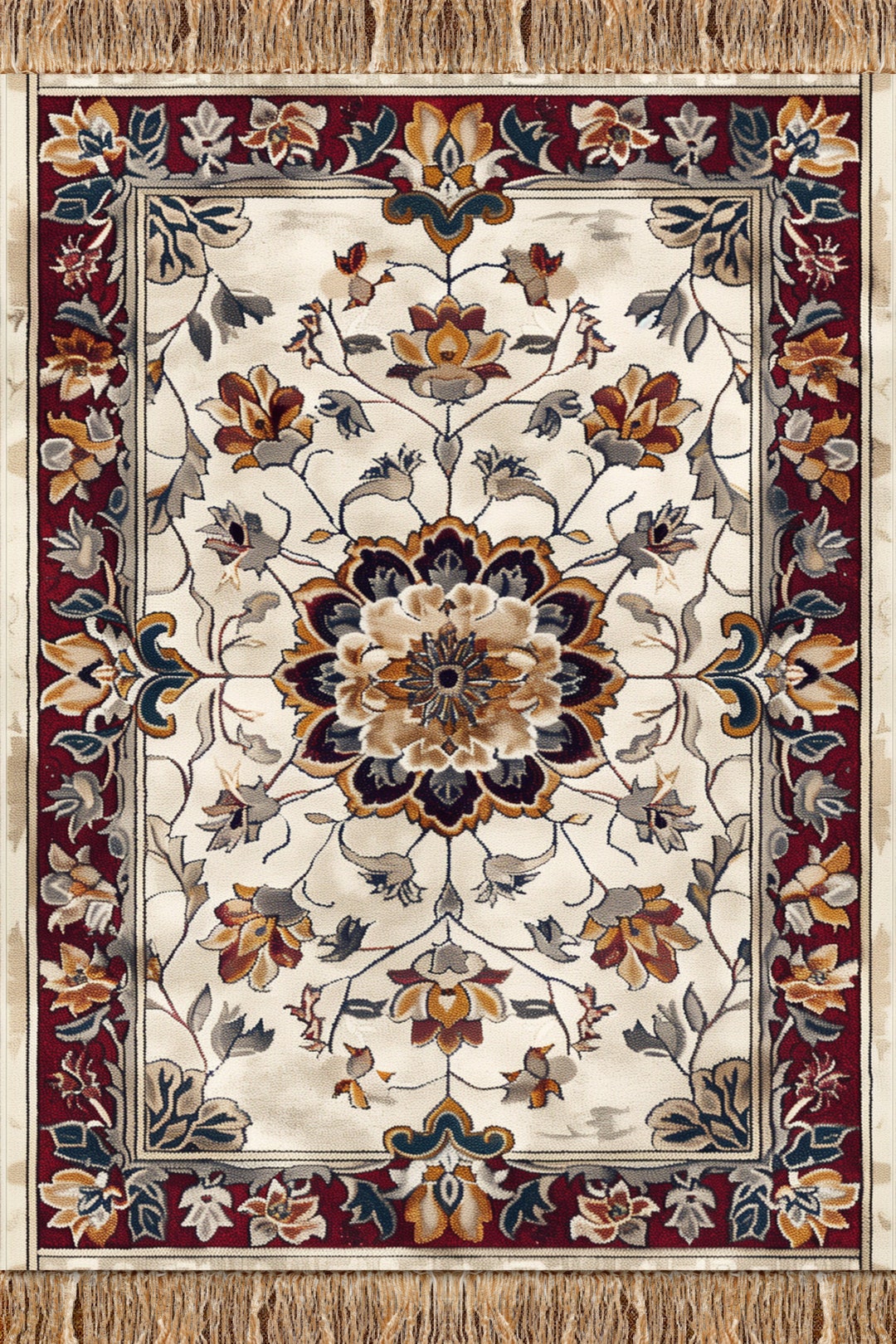 Four Victorian/oriental Type Area Rug Designs to Print, 4x6 - Etsy