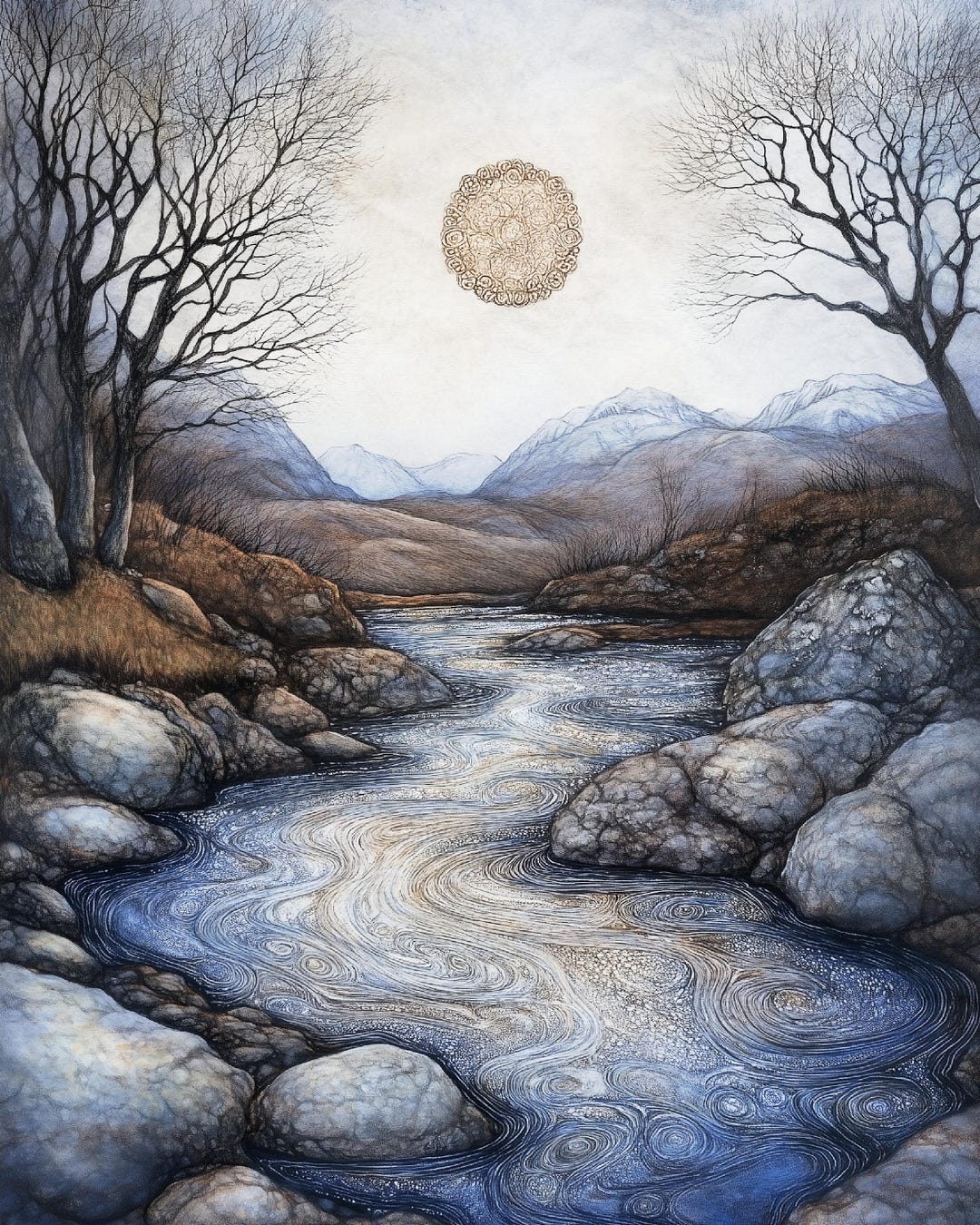 Winter Spring Digital Art Instant Download Print 8" X 10" - Etsy