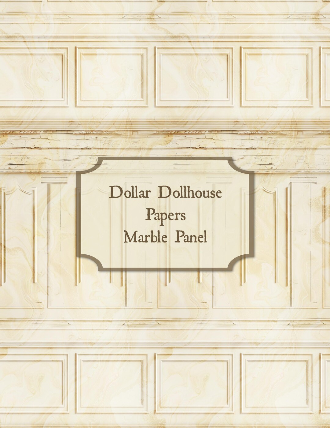 Dollar Sheet--dollhouse Wall Panel--cream Carved Marble - Etsy