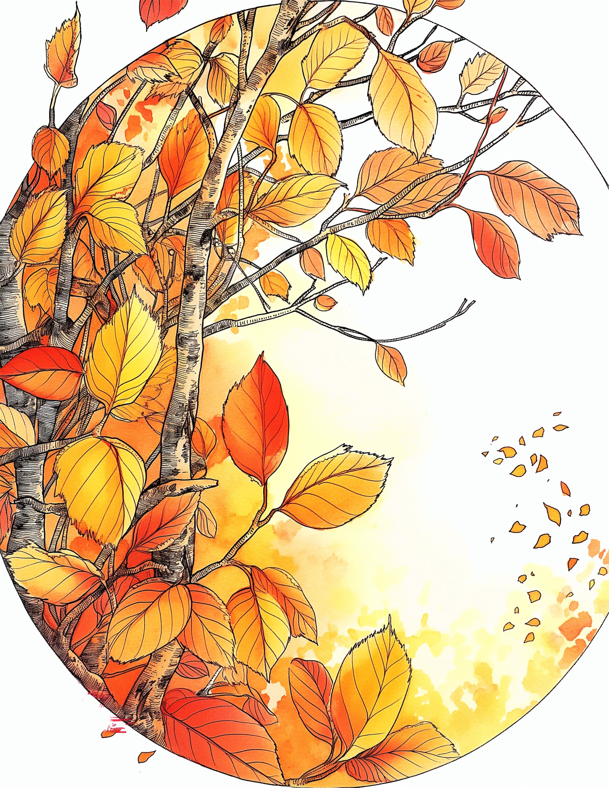 Five Autumn Sun Background/writing Digital Papers Instant Download - Etsy