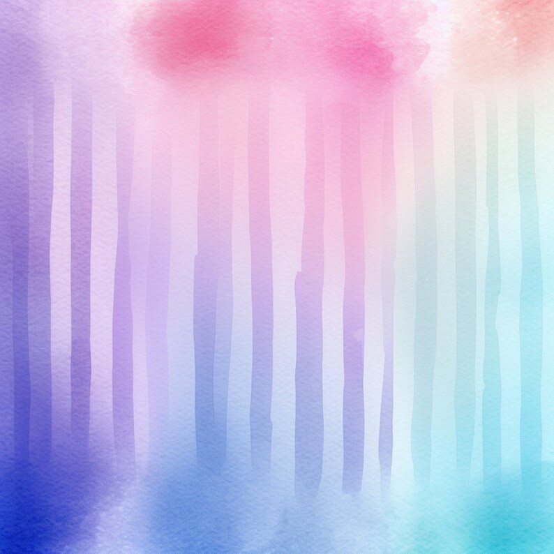 Five Bright Watercolor Background Digital Papers--12 X 12--dpi ...