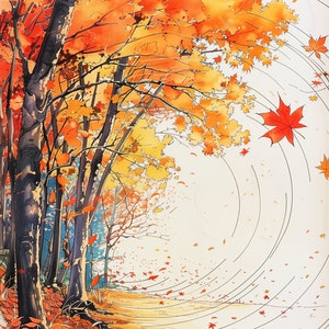 Five Autumn Sun Background/writing Digital Papers Instant Download - Etsy