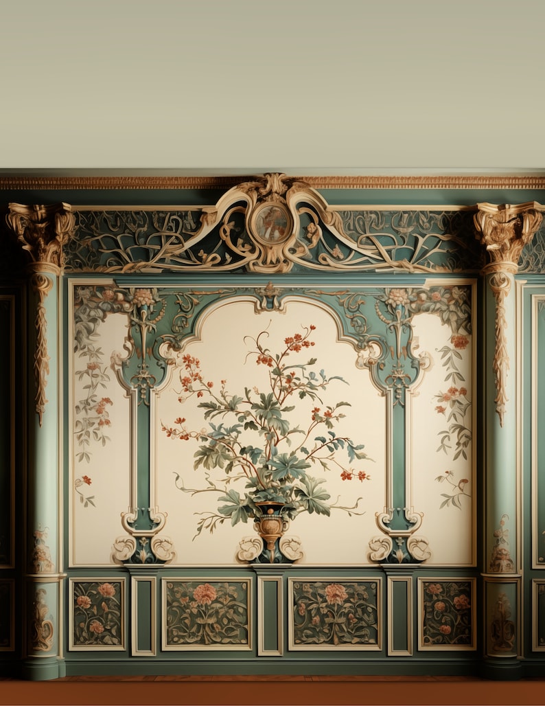 Dollhouse Wallpaper, Decorative Panels--jpg Files--instant Download - Etsy
