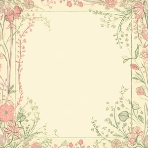 Wild Garden Lined and Unlined and Plain Writing Papers--instant ...