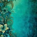 Five Beautiful Blue Green Journaling/stationery/scrapbooking Sheets - Etsy