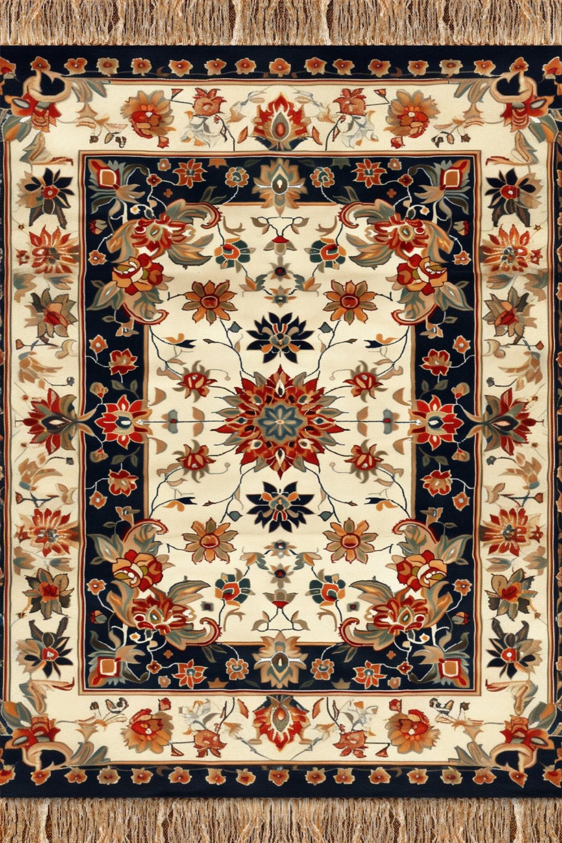 Four Victorian/oriental Type Area Rug Designs to Print, 4x6 - Etsy