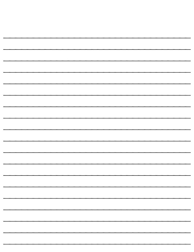 Plain Lined Paper Template Instant Download--commercial Use Permitted ...