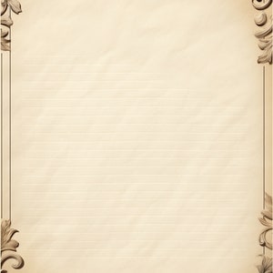 Five Wistful Vintage Journaling/stationery/scrapbooking Sheets Digital ...