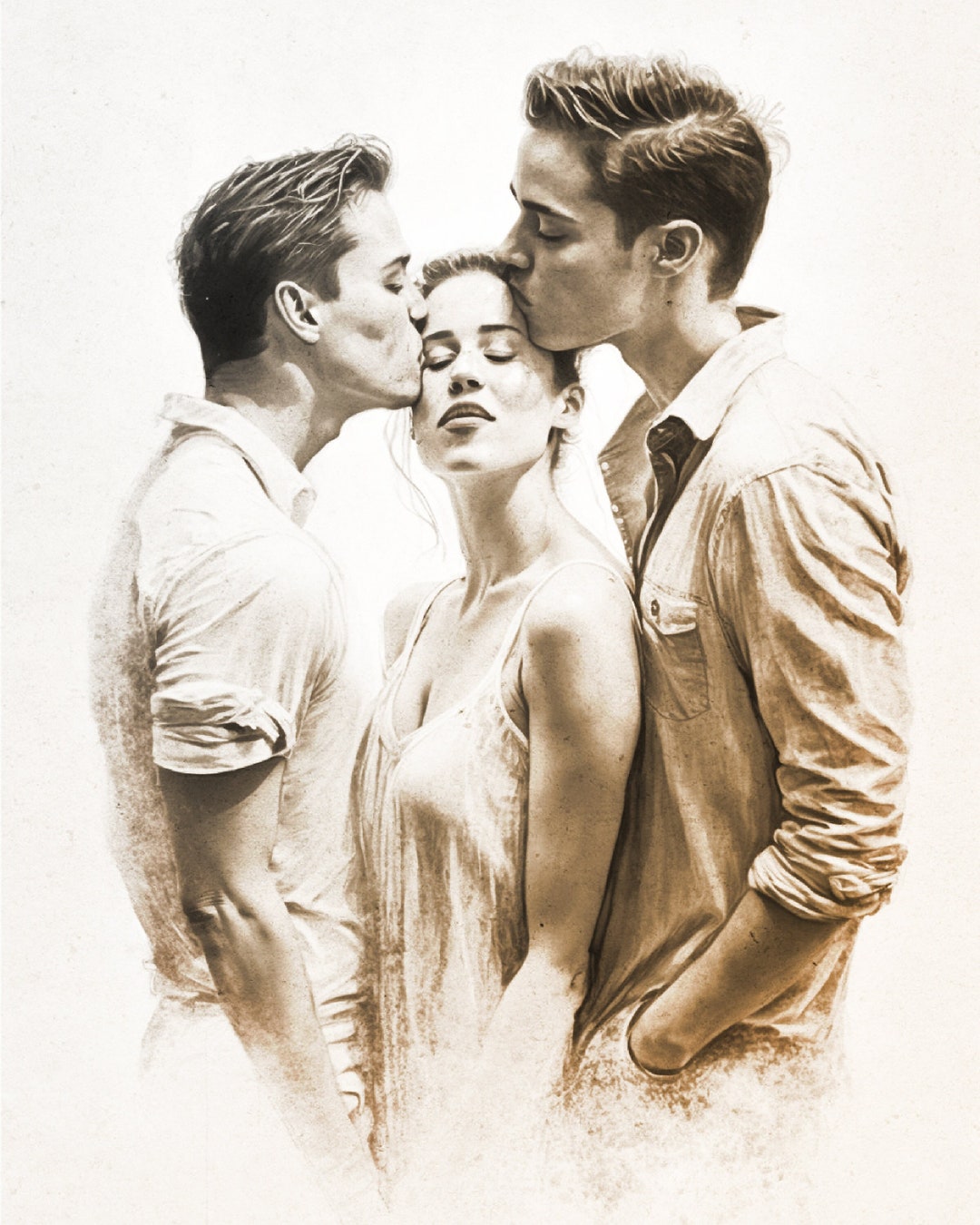 Three--digital Art Print--sketch Style--8 X 10--instant Download - Etsy