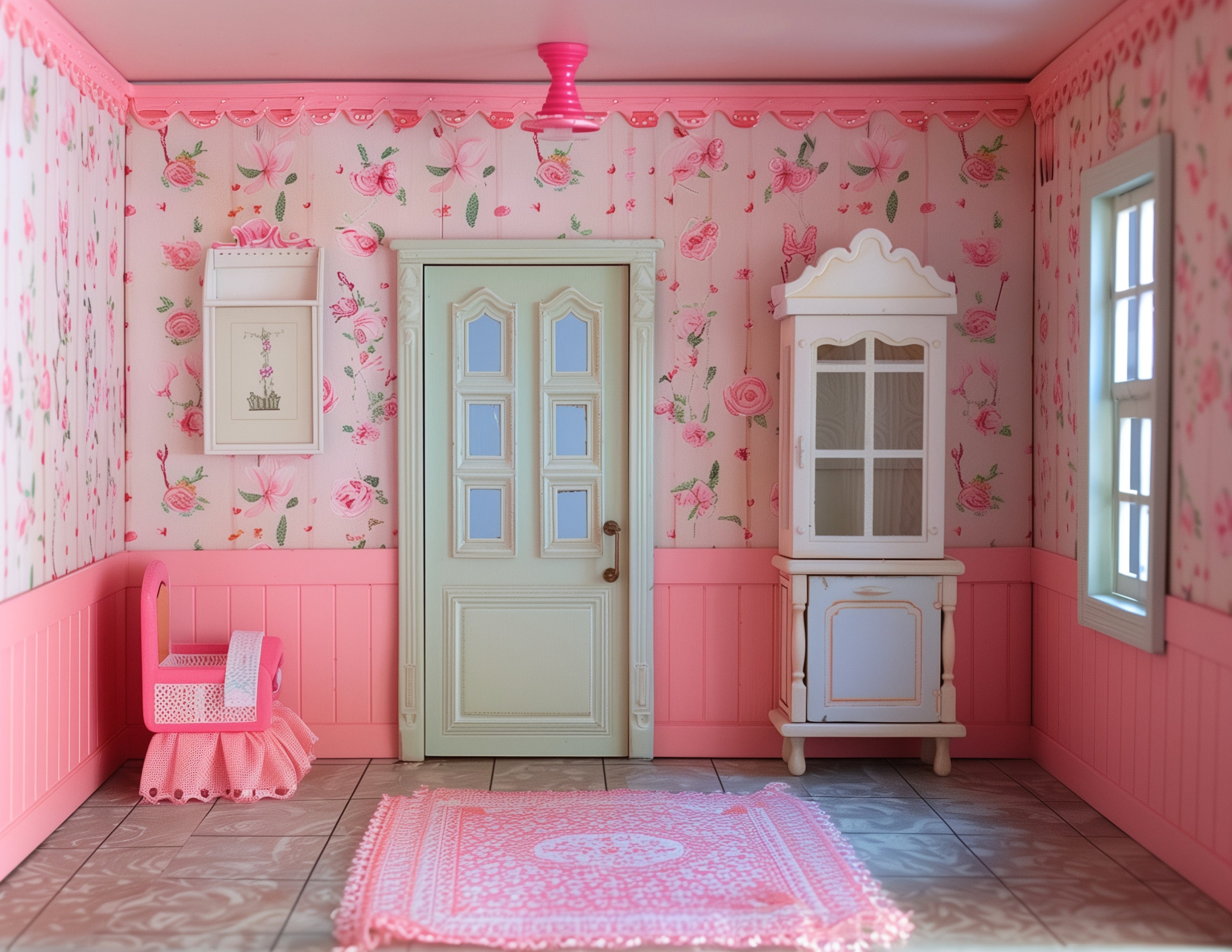 Dollhouse Room Backgrounds for Paper Doll Play, Dioramas, Etc. -jpg ...