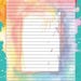 Rainbow Watercolor Lined and Unlined and Plain Writing Papers--instant ...