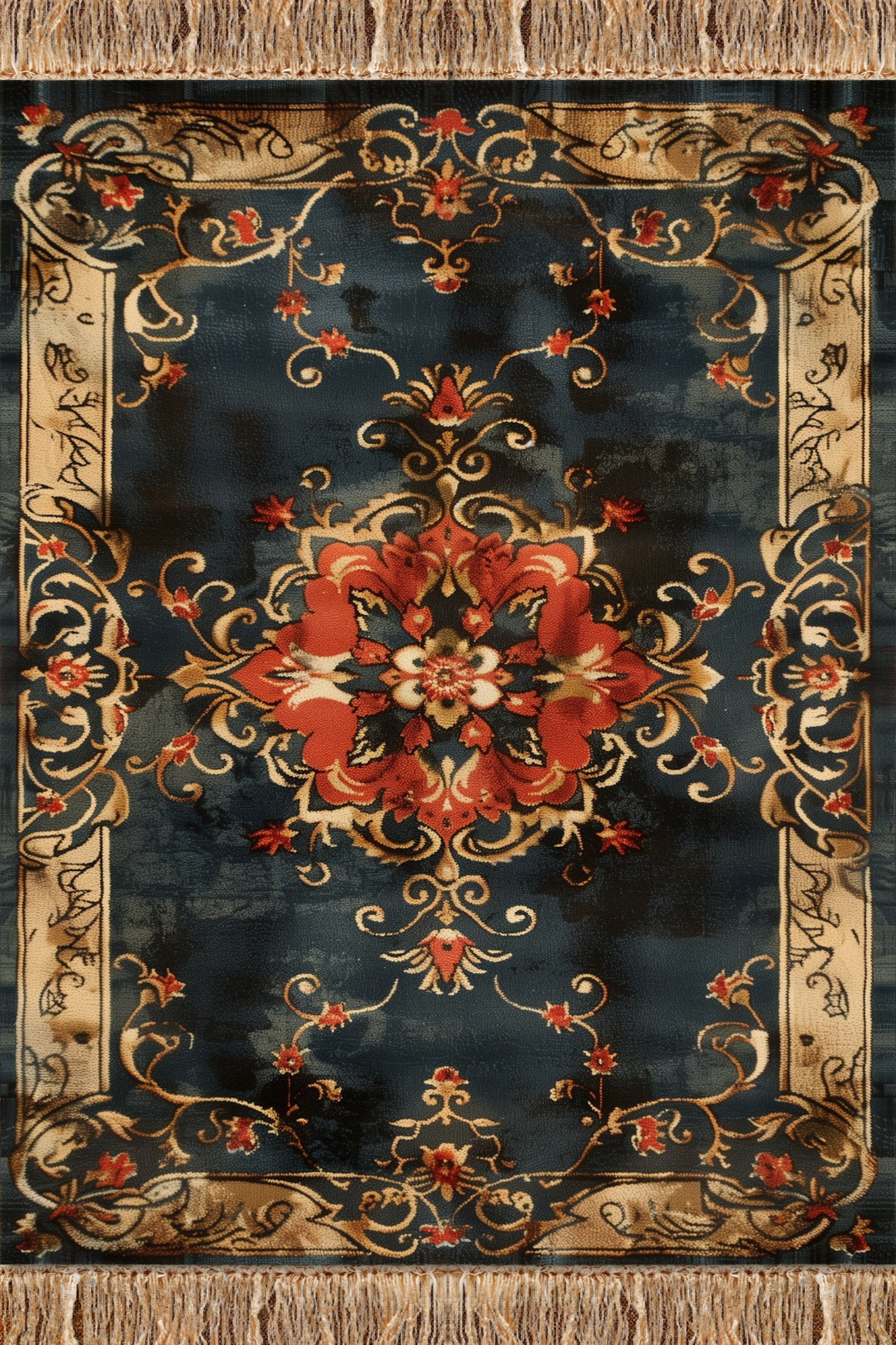 Four Victorian/oriental Type Area Rug Designs to Print, 4x6 - Etsy