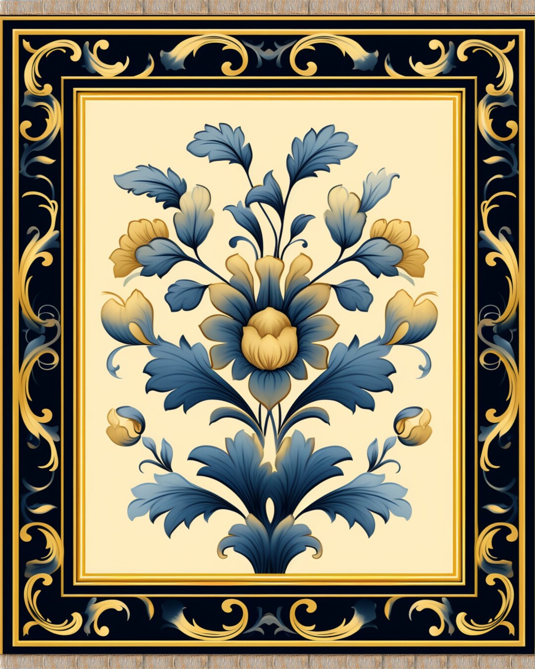 Three Large Traditional Type Area Rug Designs to Print, 8x10 - Etsy
