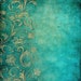 Five Beautiful Blue Green Journaling/stationery/scrapbooking Sheets - Etsy
