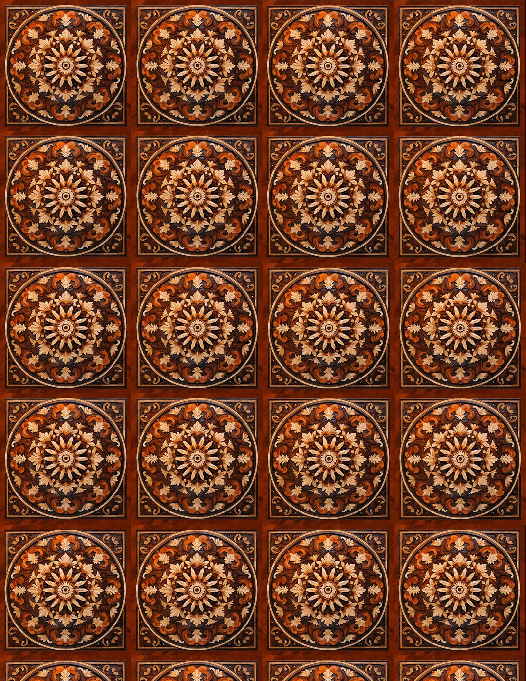 Printable Dollhouse Flooring Four Fancy Parquetry and Marquetry ...