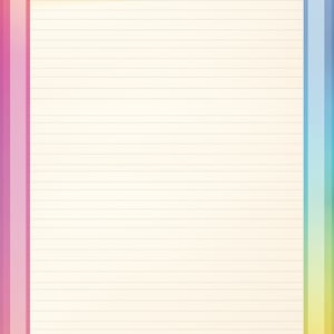 Retro Rainbow Lined Writing/background Papers--instant Download--8 1/2 ...